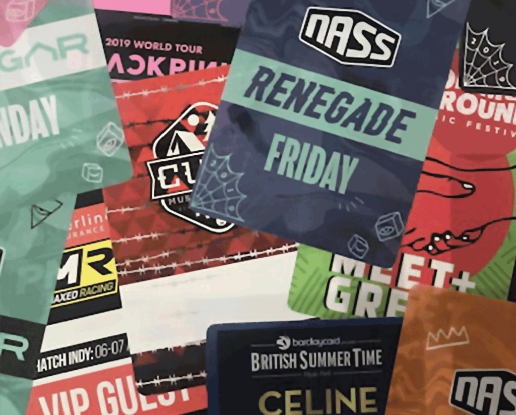 Satin Sticky Passes - Self Adhesive Rayon Satin Material – My Event Pass